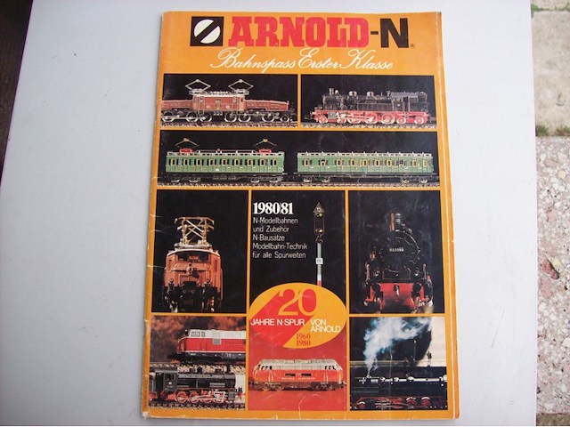 ARNOLD - N  Bahnspass Erster Klasse 1980/81 katalog