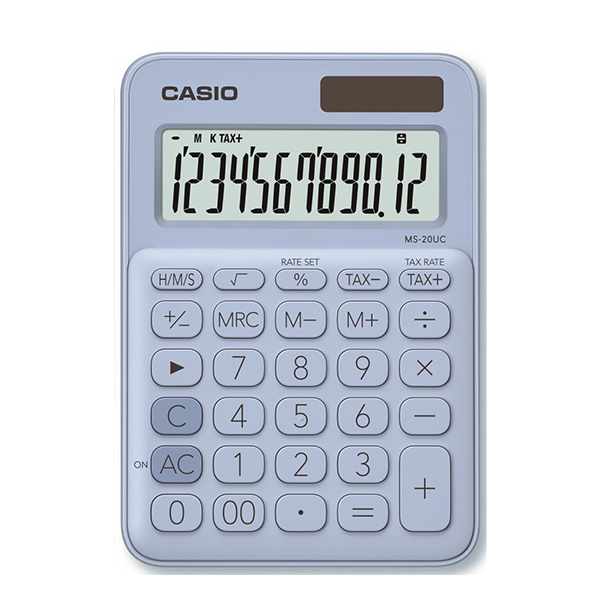 Kalkulator stoni MS 20 sv.plavi Casio CasMS20LB