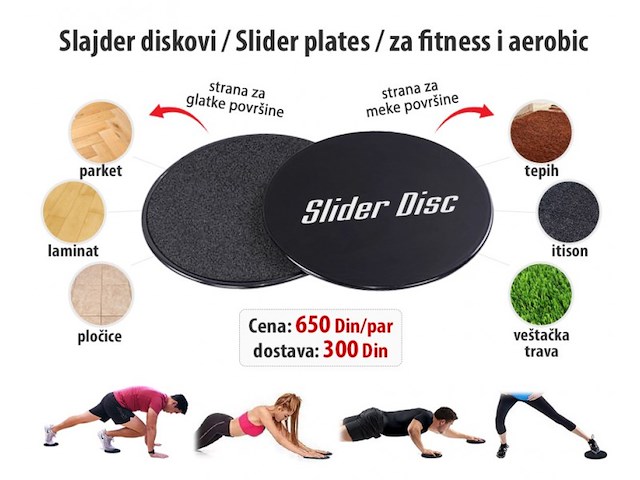 Slajder diskovi / Slider plates / za fitness i aerobic