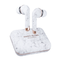 Happy Plugs Air 1 Plus In Ear White Marble