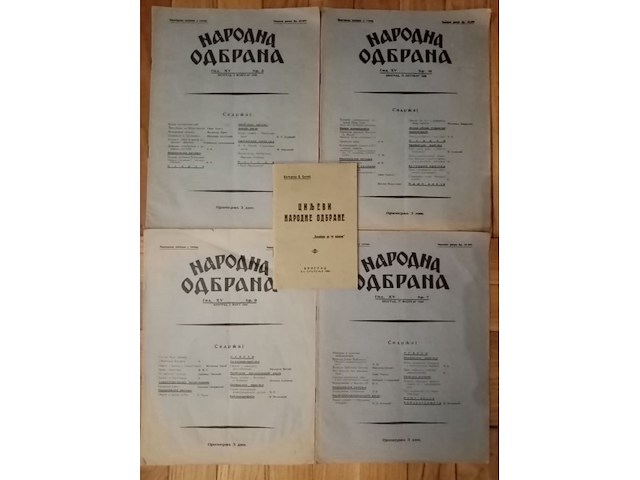 Narodna odbrana - komplet!