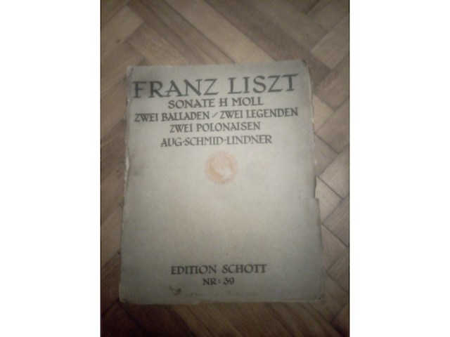 Franz liszt sonate h moll zwei balladen...