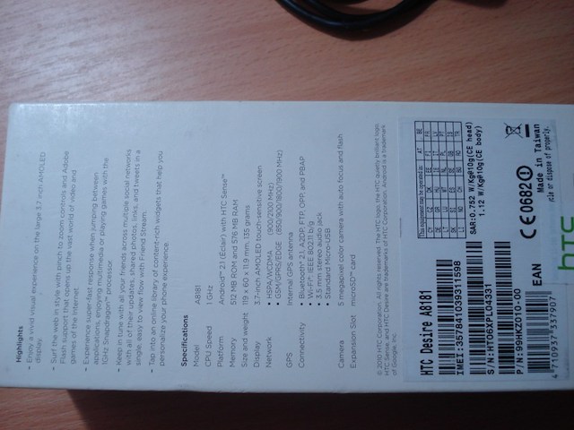 Mobilni telefon HTC Desire A8181
