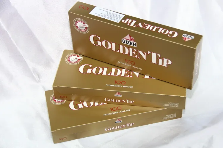 GIZEH GOLDEN TIP TUBE – 85