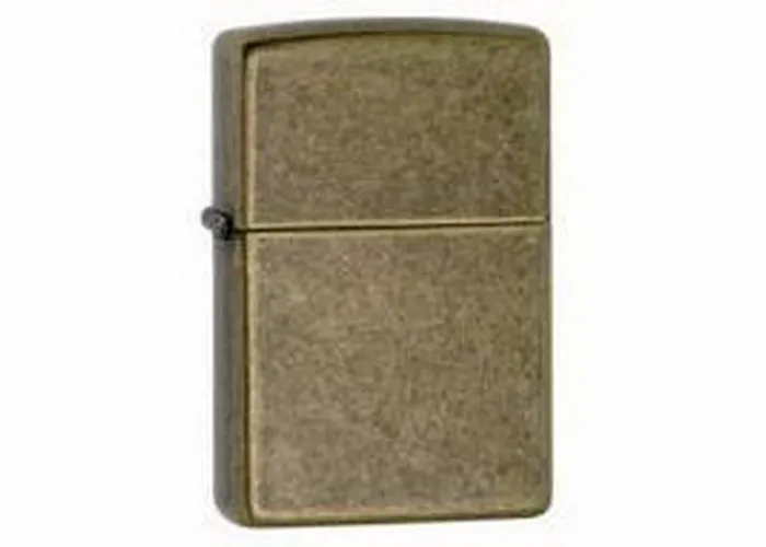 201 FB ZIPPO UP.- ANTIQUE BRASS