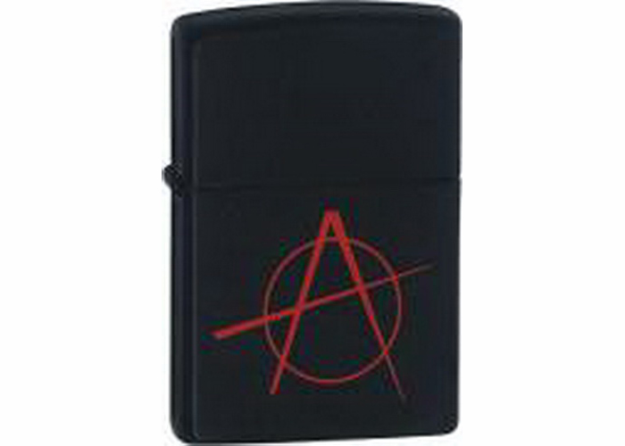 Z20842 ZIPPO UP.-ANARCHY BLACK MATTE