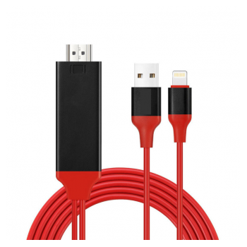 Kabel Lightning na HDMI adapter + USB 2m