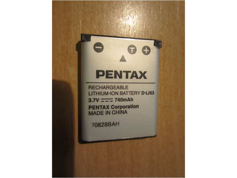 Pentax D-Li63  baterija za digitalne aparate