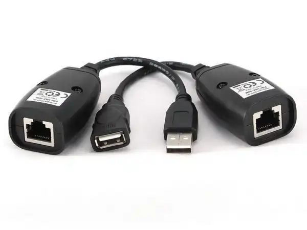 UAE-30M Gembird USB extender works with CAT6 or CAT5E LAN cables 30m