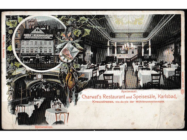 Nemacka - Karlsbad / restoran / 1906