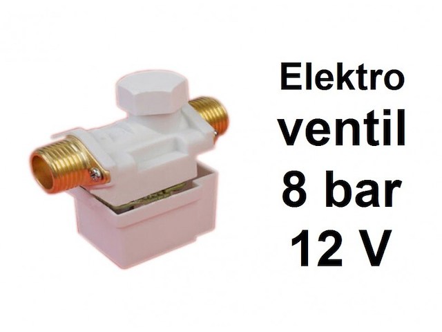 Elektromagnetni ventil - 8 bar - 12 V - 12 cola