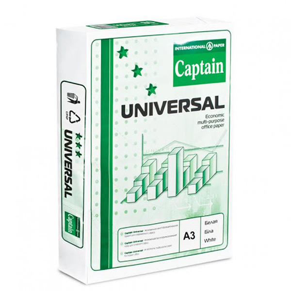 Fotokopir papir A3 80G Captain Universal 30501