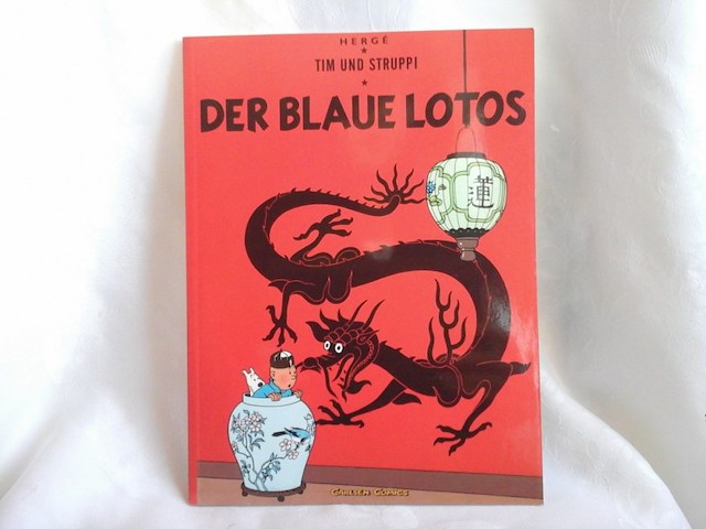 Der Blaue lotos Tim und Struppi Herge na nemačkom