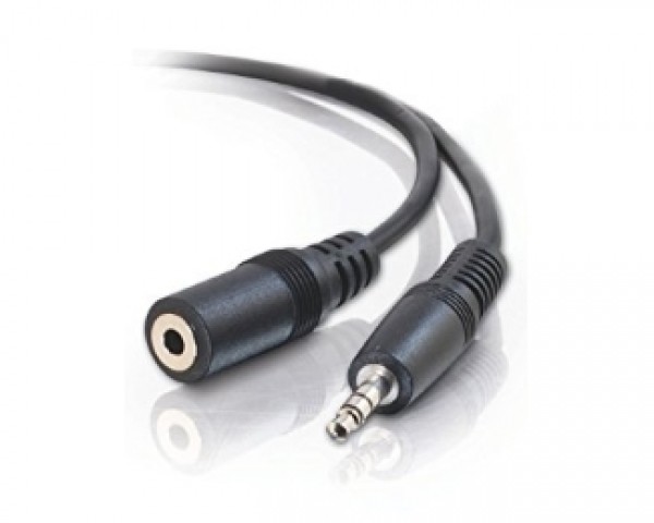 E-GREEN Kabl audio 3.5mm - 3.5mm MF (produžni) 2.5m crni