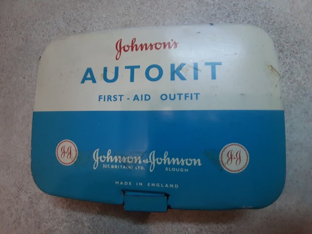Stara limena kutija Autokit Johnsons