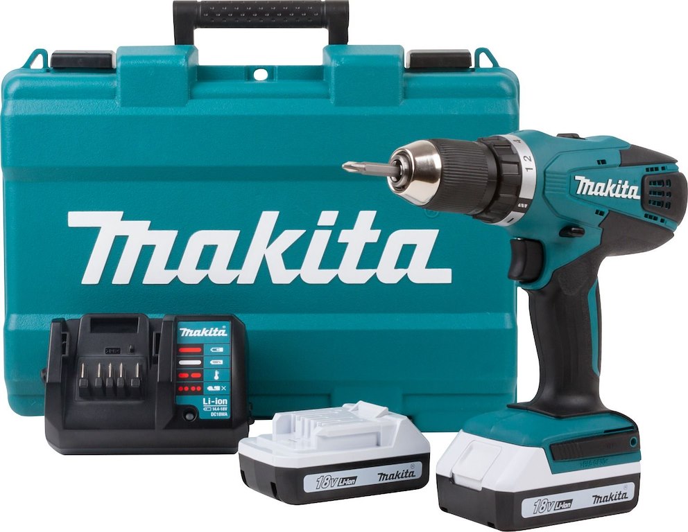 Makita Aku bušilica-odvijač DF457DWE 18 V / 1,5 Ah / 42 Nm