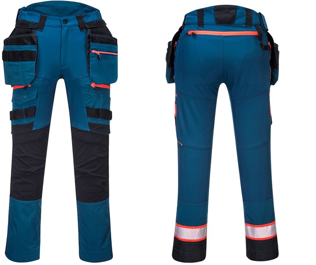 Portwest pantalone sa futrola džepovima koji se skidaju DX440 - DX4 - plave