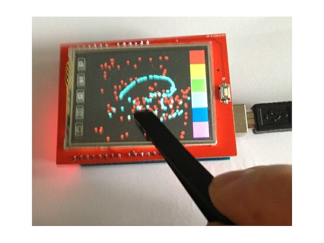 Arduino 2.4 TFT LCD 240x320 Shield + Touch panel