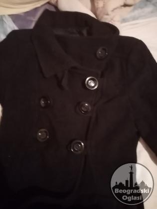 Crni zenski kaput Zara