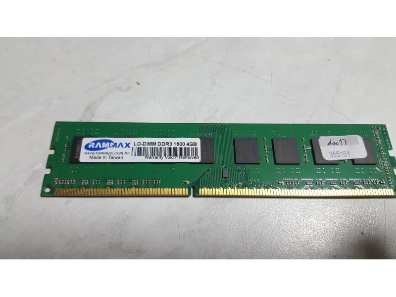 ddr3 ram 4gb 1600mhz rammax ispravna