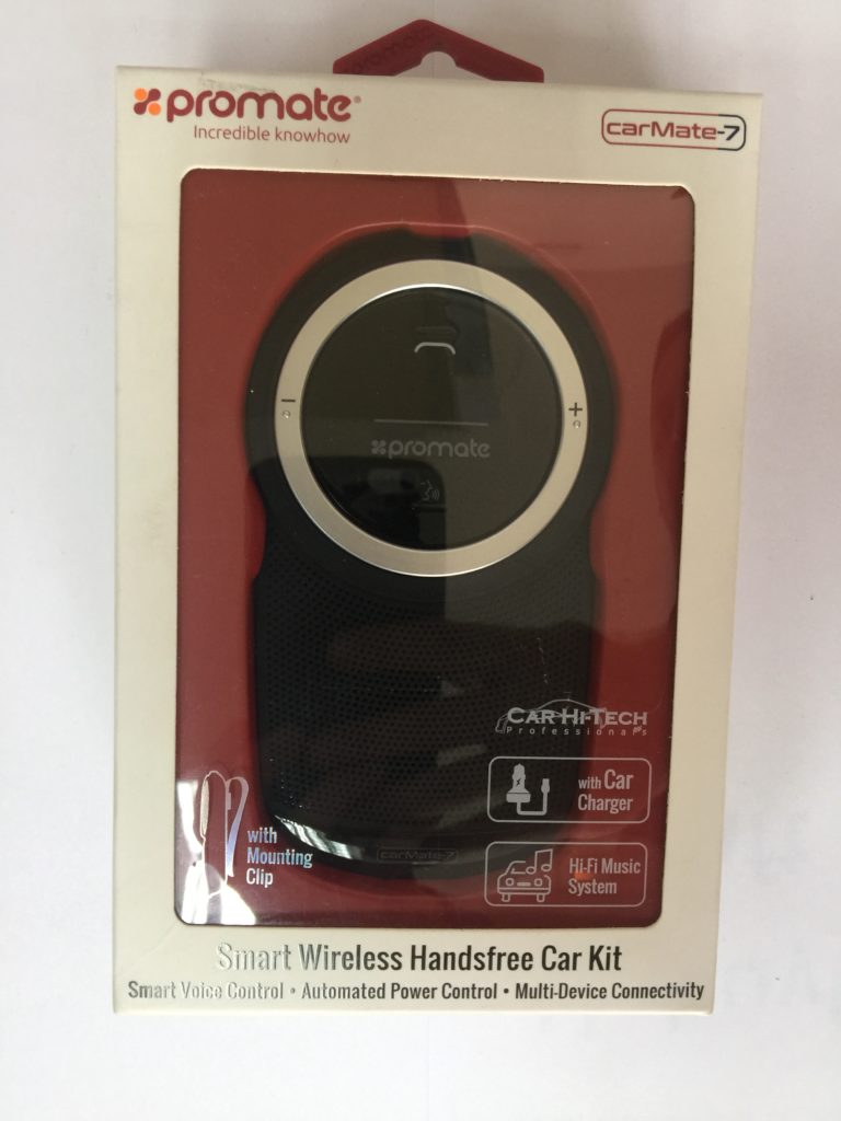 PROMATE CarMate-7 wireless speakerphone crni