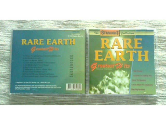 RARE EARTH - Greatest Hits (CD) Made in EU