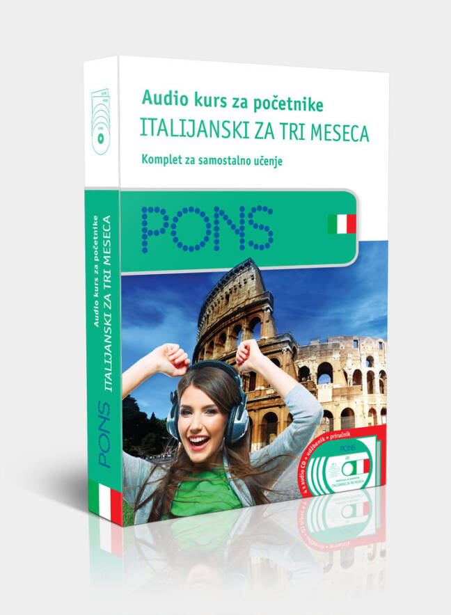 PONS Audio kurs/početni, italijanski za tri meseca