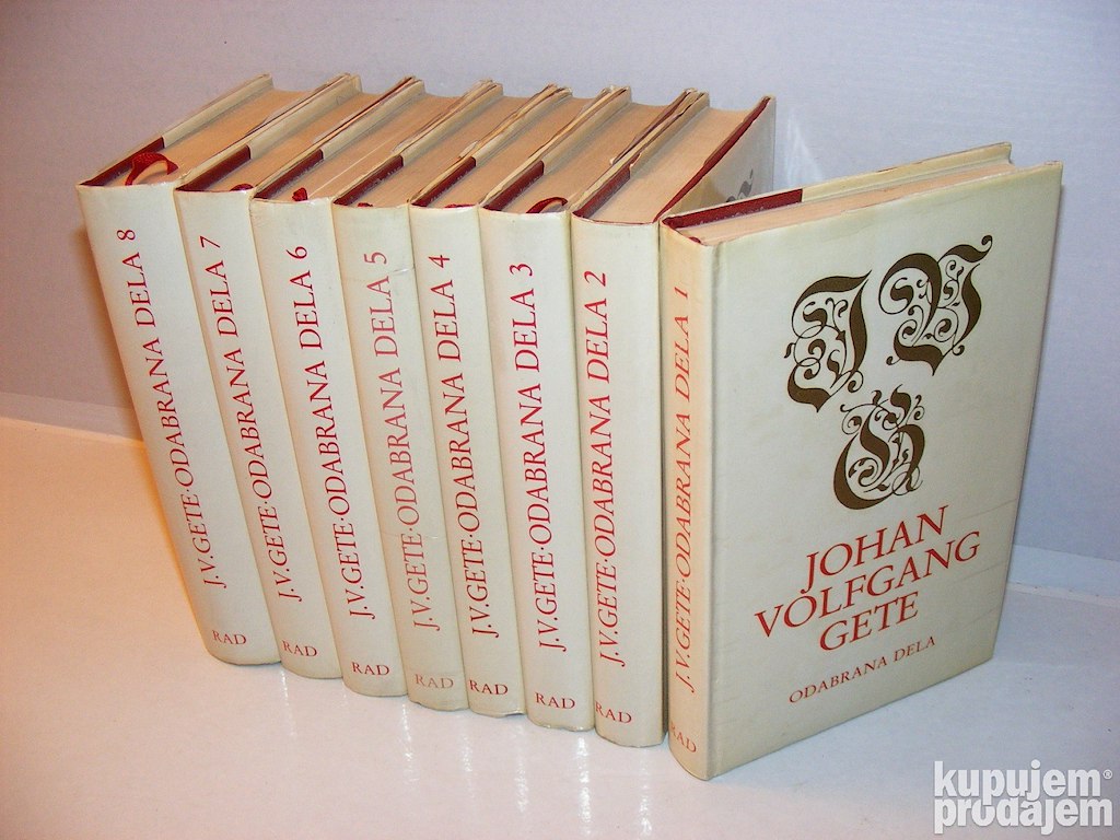 Johan Volfgang Gete Odabrana dela 1-8 komplet