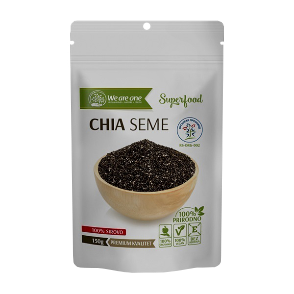 CHIA SEME ORGANIC 150G WE ARE ONE