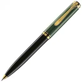 Olovka hemijska Souveran K600+poklon kutija G15 crno-zelena Pelikan