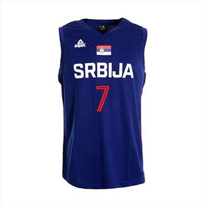 Košarkaški dres Srbija plavi muški Peak – ime i br