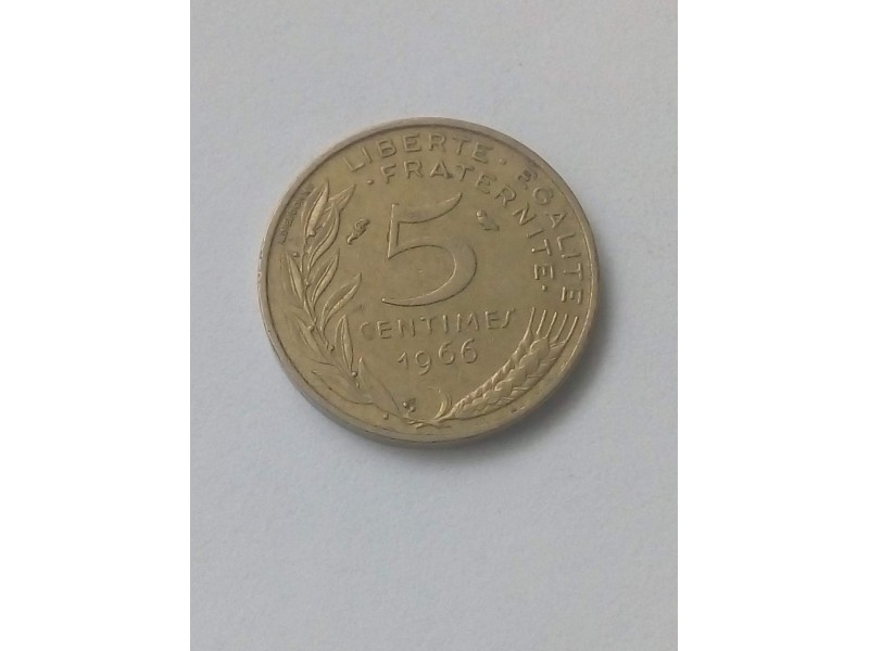 5 Centimes 1966.g - Francuska -