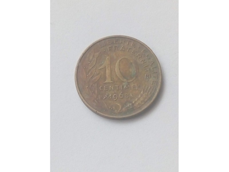 10 Centimes 1968.g - Francuska -