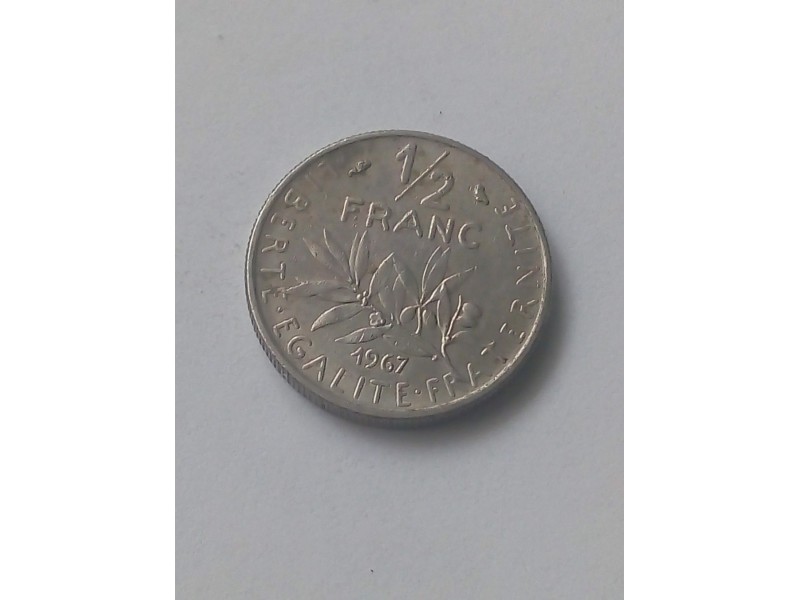 1/2 Franc 1967.g - Francuska -