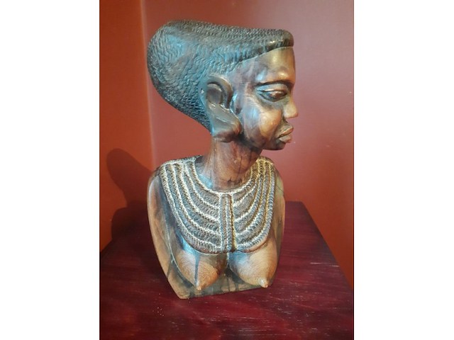 Afrička žena ZULU drvena skulptura