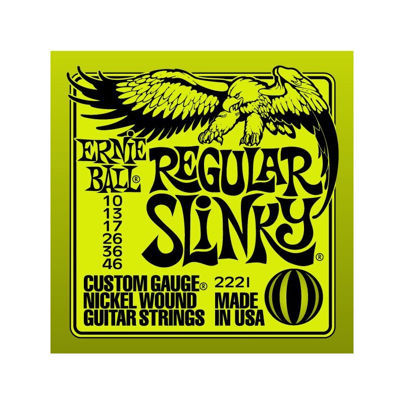 REGULAR SLINKY 10-46 Žice za Električnu Gitaru Ernie Ball (2221)