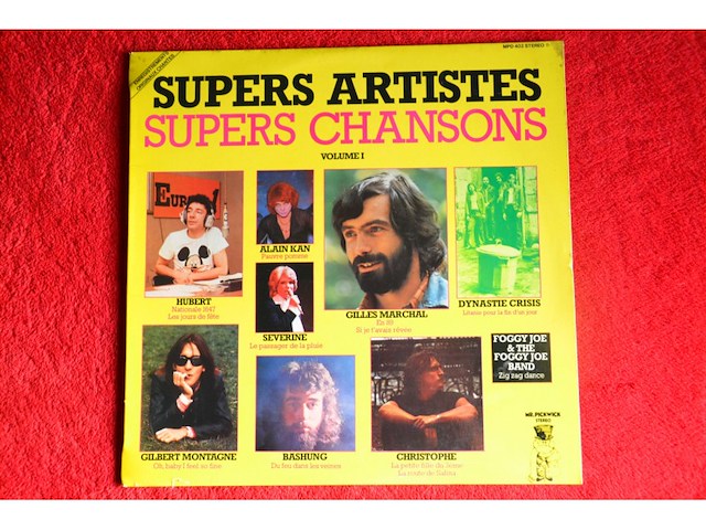 Various ‎– Supers Artistes, Supers Chansons, Volume I