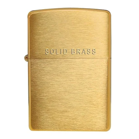 Zippo Solid Brass Brushed Z204