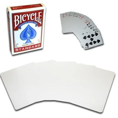 Karte Bicycle Blank Back Standard Face