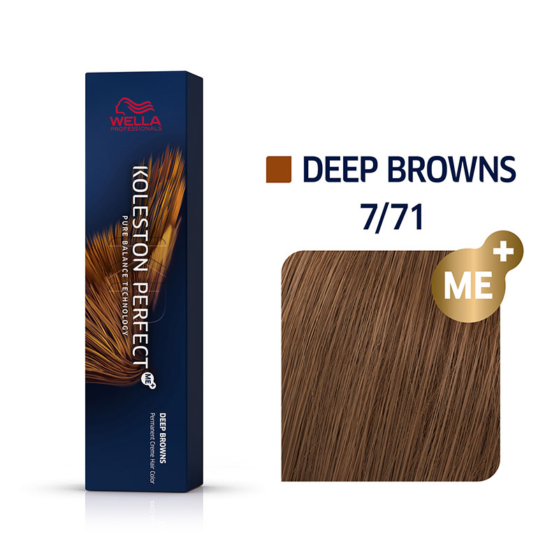 Boja za kosu KOLESTON PERFECT 7/71 – Pepeljasto svetlo čokoladno smeđa