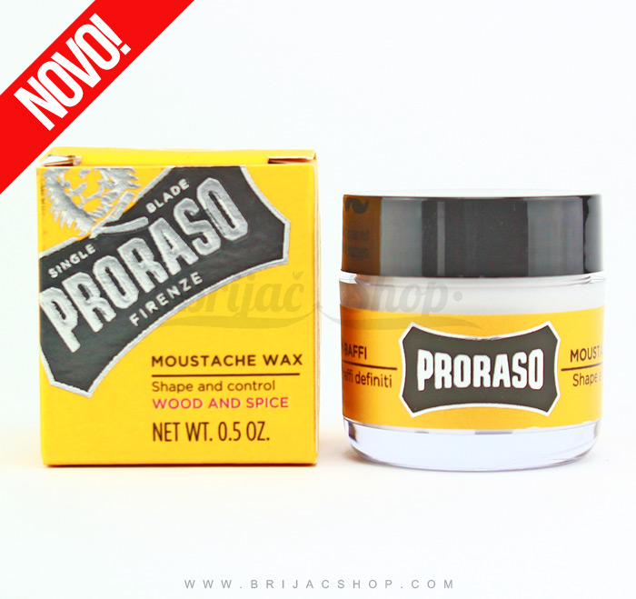 Proraso vosak za brkove - wood & spice 15ml