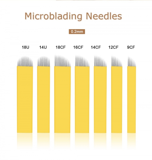 Nožici za microblading 14CF 0,20 nano iglice 10/1