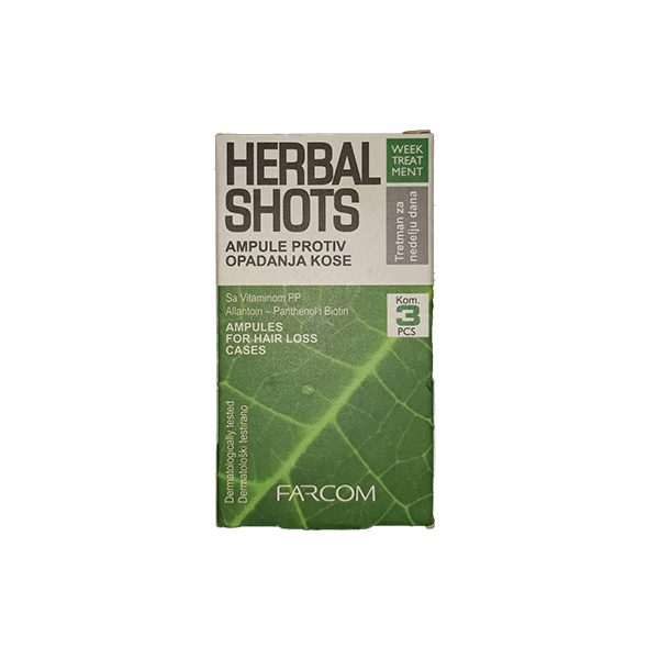 Farcom Herbal Shots ampule protiv opadanja 3 kom x 10 ml