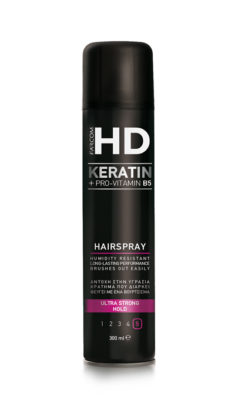 HD lak sa keratinom ultra strong 300 ml