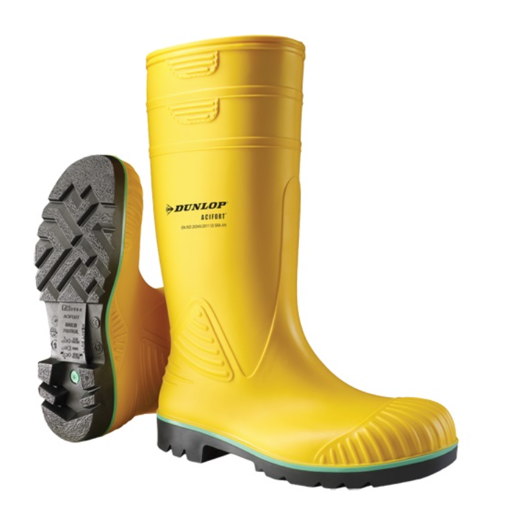 DUNLOP ACIFORT® HEAVY DUTY ŽUTE S5 SRA Vodoodbojne žute čizme