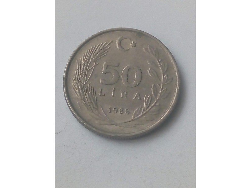 50 Lira 1986.g - Turska -