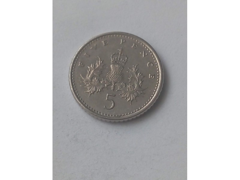 Five Pence 1990.g - Engleska -