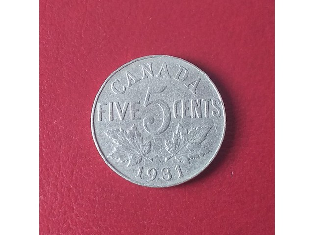 Canada 5 CENTS 1931
