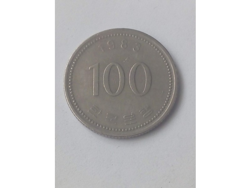 100 Won 1983.g - Koreja -