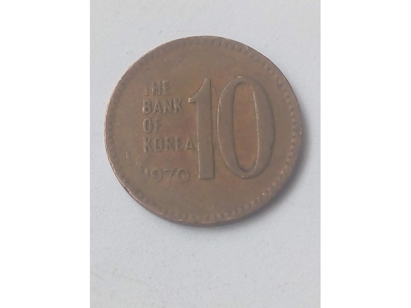 10 Won 1970.g - Koreja -